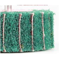 China 2inch 3inch Non Woven Abrasive Drill Buffing Wheels Red Fine Green Coarse 1/4 Inch Shank for sale