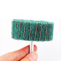 China Quick Change Nonwoven Industrial Scouring Pad Grinding Head with Aluminum Oxide Nylon for sale