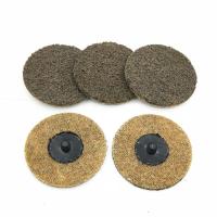 China 3inch 75MM BBL Non Woven Surface Conditioning Sanding Disc with Type R Male Connector for sale