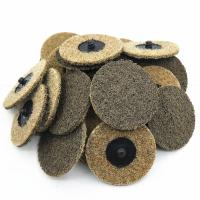 China 3inch 75MM BBL Non Woven Surface Conditioning Sanding Disc with Type R Male Connector for sale