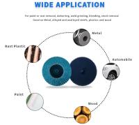 China Type R Mini Flap Disc for Die Grinder Surface Strip Grind Polish and Rust Removal for sale