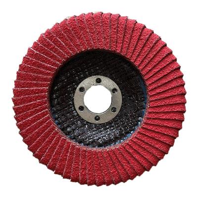 China 125mm Curved Flap Disc for Edge Corner Grinding 13300 RPM 40 60 80 Grit Angle Grinder for sale
