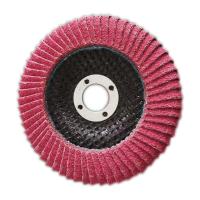 China 125mm Curved Flap Disc for Edge Corner Grinding 13300 RPM 40 60 80 Grit Angle Grinder for sale