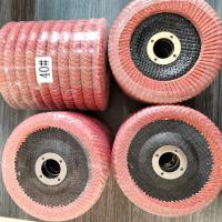 China 125mm Curved Flap Disc for Edge Corner Grinding 13300 RPM 40 60 80 Grit Angle Grinder for sale