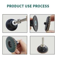 China Red Yellow Brown Green Black 2 Inch Mini Flap Disc for Metal Grinding on Angle Die Grinder for sale