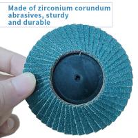 China Red Yellow Brown Green Black 2 Inch Mini Flap Disc for Metal Grinding on Angle Die Grinder for sale