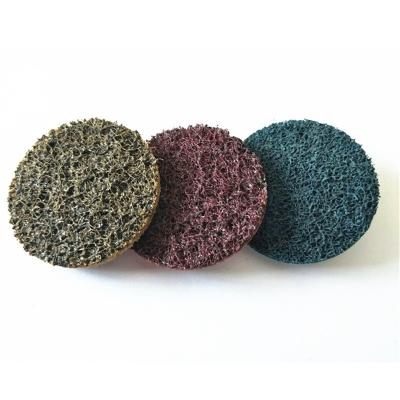 China 2inch Nylon Abrasive Disc Flap Quick Change Sanding Disc Non Woven Surface Conditioning for sale