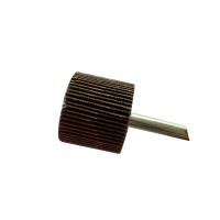 China Aluminum Oxide Abrasive Flap Wheel Sander Set 40/60/80/120 Grits Mounted on 6mm Shank for sale