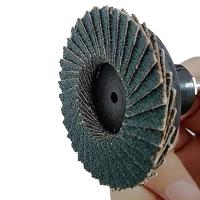 China 2 Inch High Density Zirconia Grinding Flap Disc for Red Yellow Brown Green Black for sale