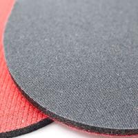 China Red Black Round 5inch 6inch Double Side Sponge Pad Disc Mirka Foam Wet Dry Sanding Block for sale