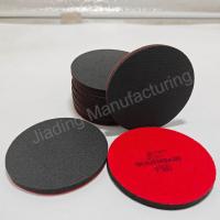 China Red Black Round 5inch 6inch Double Side Sponge Pad Disc Mirka Foam Wet Dry Sanding Block for sale