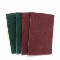 China Green Nylon Non Woven Abrasive Hand Pad TAN 7440 7447 for Polishing 6x9inch150x230mm for sale