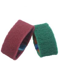 China Free Sample 7447 8698 Non Woven Abrasive Sanding Belt Nylon Abrasive Belt Red Green Color for sale