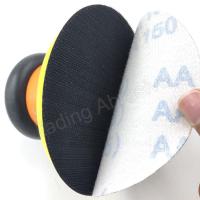 China 300mm 350mm RED Hook Loop Sandpaper for Epoxy Floor Grinding Cement Wall Sanding Disc for sale