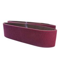 China Free Sample 7447 8698 Non Woven Abrasive Sanding Belt Nylon Abrasive Belt Red Green Color for sale