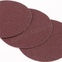 China 300mm 350mm RED Hook Loop Sandpaper for Epoxy Floor Grinding Cement Wall Sanding Disc for sale