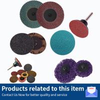 China Red R-Type Quick Change Zirconia Flap Disc Grinding Wheel for Cleaning Finishing Deburring for sale