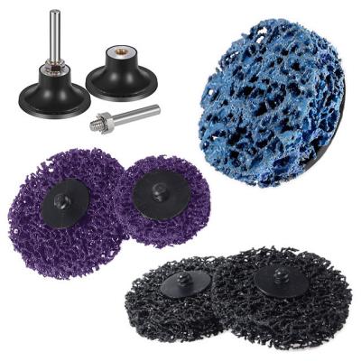 China Quick Change Disc 2inch 50mm Black Abrasive Roll lock for Easy Paint and Rust Removal for sale