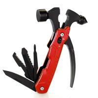 China 135 x 75 mm Outdoor Camping Multi Tool Survival Gear 12 in 1 Tools Multifunctional Car Safety Hammer 300 G for sale