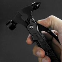 China 135 x 75 mm Outdoor Camping Multi Tool Survival Gear 12 in 1 Tools Multifunctional Car Safety Hammer 300 G for sale