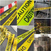 China Parking Marking Printed Plastic Barrier PE Custom Caution Tape for When Painting the House for sale