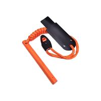 China 4 Inch Survival Ferrocerium Drilled Flint Fire Starter with Paracord Handle Versatile for sale