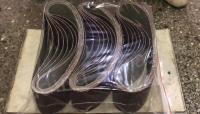 China 100mm*610mm Aluminum Oxide Sanding Belt for Grinding and Polishing Iron Wood Plastic for sale