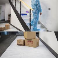 China Anti-Static White Fleece Self Adhesive Felt 0.25m Width for Protective Painter Cover for sale
