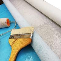 China Sticky Nonwoven Painter Felt for Non-slip Protection 50m Length White Black and Gray for sale