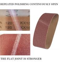China 320 Grit Aluminum Oxide Sanding Belt for Edge Sander Customized Size Stainless Steel Sandpaper for sale