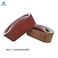 China 320 Grit Aluminum Oxide Sanding Belt for Edge Sander Customized Size Stainless Steel Sandpaper for sale