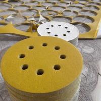 China Hook and Loop Backing Material 6 Inch 150mm 180mm 8 Hole Sanding Disc for Bench Grinder for sale