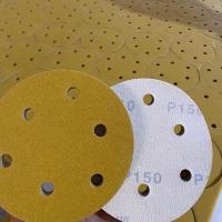 China 5 Inch 6 Holes/6 Inch 9 Holes Sanding Disc Sand Paper for Carbon Steel General Purpose for sale