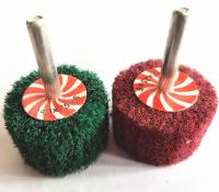 China Aluminum Oxide ABRASIVE WHEEL Non Woven Flap Wheel Drill 50x26x6mm Mounted on Nylon Shank for sale