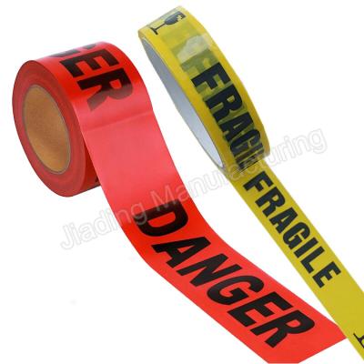 China Polyethylene Barricade Line Custom Caution Tape in Yellow for Customizable Safety for sale