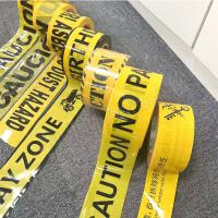 China Polyethylene Barricade Line Custom Caution Tape in Yellow for Customizable Safety for sale