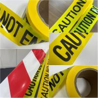 China Polyethylene Barricade Line Custom Caution Tape in Yellow for Customizable Safety for sale