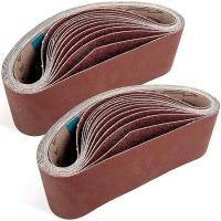 China 100x610mm Aluminum oxide Abrasive Sanding Belts Power File Sander Belt 10 Pack 4X24 inch for sale