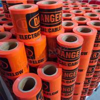 China 100m Length PE Finish Traffic Barrier Tape Warning Caution Tape for Construction Site for sale