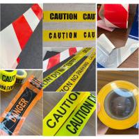 China 100m Length PE Finish Traffic Barrier Tape Warning Caution Tape for Construction Site for sale