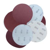 China Carbon Steel 6 Inch 150mm Dry Sandpaper 60-1200 Grit Round Sand Paper for Metal Wood for sale