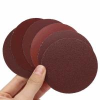 China Carbon Steel 6 Inch 150mm Dry Sandpaper 60-1200 Grit Round Sand Paper for Metal Wood for sale