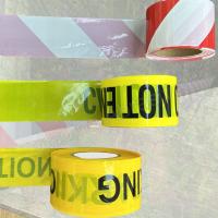 China 25mm Width PE Film Tape for Caution and Safety in Underground Warning for sale