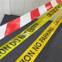 China Yellow Caution PE Warning Tape 3 inch x 1000 Feet Width 75mm or customized Color re for sale