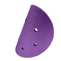 China 125mm Round Disc Ceramic Film Sandpaper Purple Automotive Sanding for OEM Multi Holes for sale