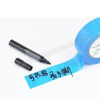 China 10m-50m Length Creper Paper Automotive Blue Masking Tape for Custom Painting Writable for sale