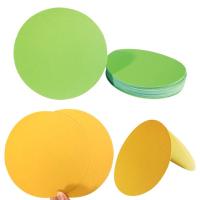 China 125mm/5 INCH Gold Stearated Non-Loading Stick-On Sanding Discs with Tabs 40 to 800 GRIT for sale