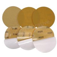 China Customized Support Round PSA Backed Alumina Sanding Disc for Wood and Metal Polishing for sale