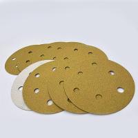 China 150mm Round Disc Yellow Sanding Disc for Aluminum Alloy Polishing Efficiency for sale