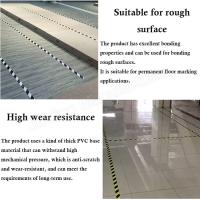 China Offer Printing Red PVC Hazard Lane Safety Warning Adhesive Safety Tape for Floor Marking for sale